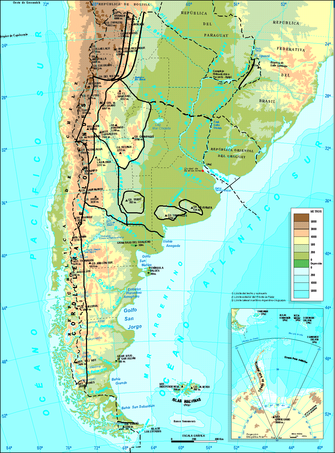 Juegos de Geografía | Juego de Relieves de Argentina (1) | Cerebriti