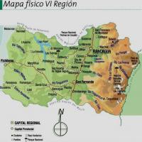 Juegos de Geografía | Juego de VI Región: Mapa físico | Cerebriti