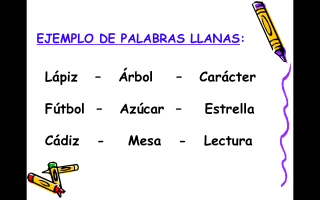 Juegos de Lengua | Juego de Busca las palabras llanas | Cerebriti