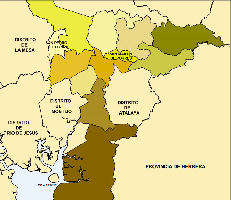 Juegos de Geografía | Juego de Ubica los corregimientos del distrito de ...