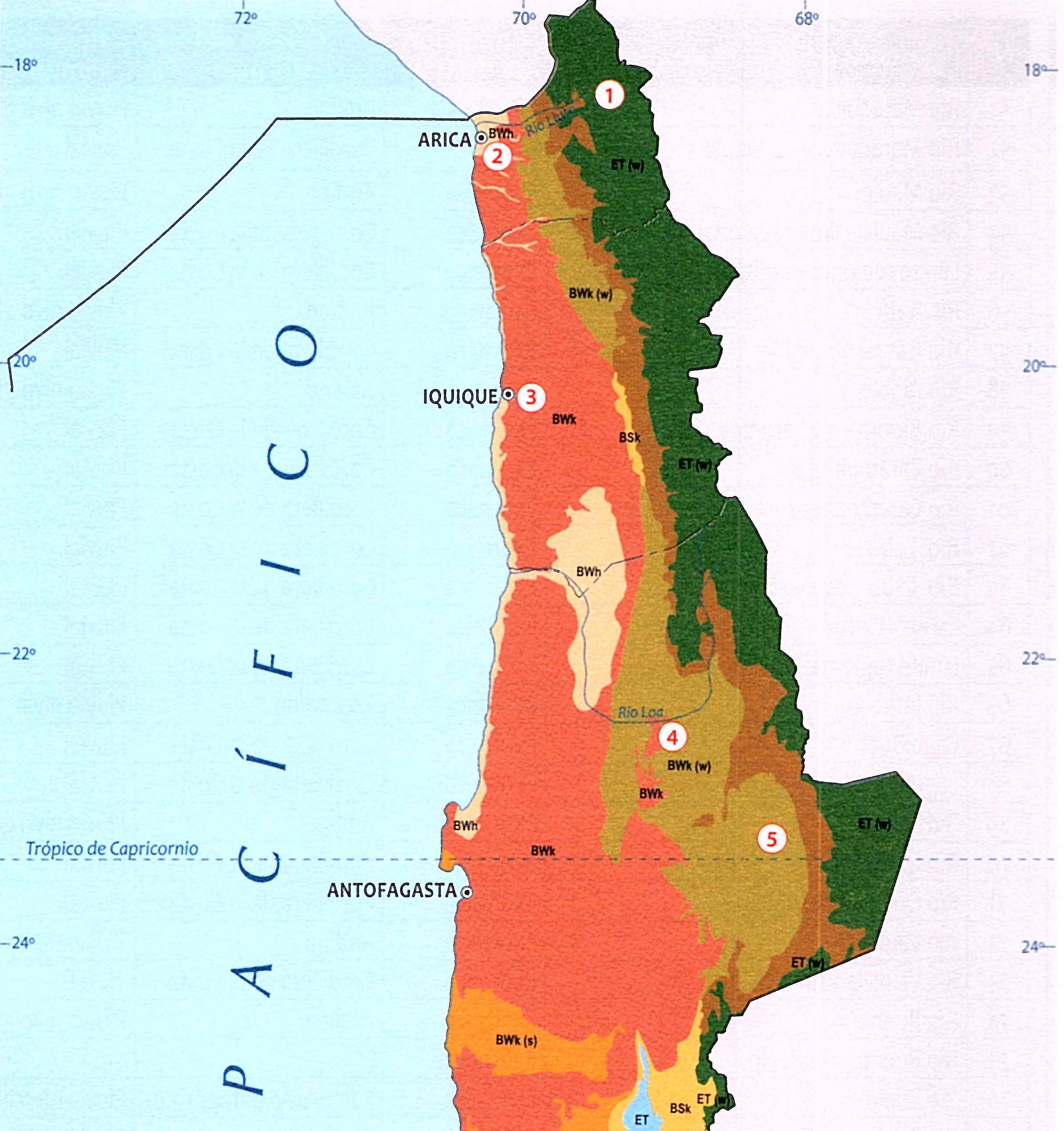 Juegos de Geografía | Juego de Climas de Chile: Arica y Parinacota ...