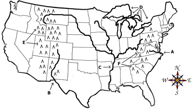 Juegos de Geografía | Juego de Relieve de Estados Unidos | Cerebriti